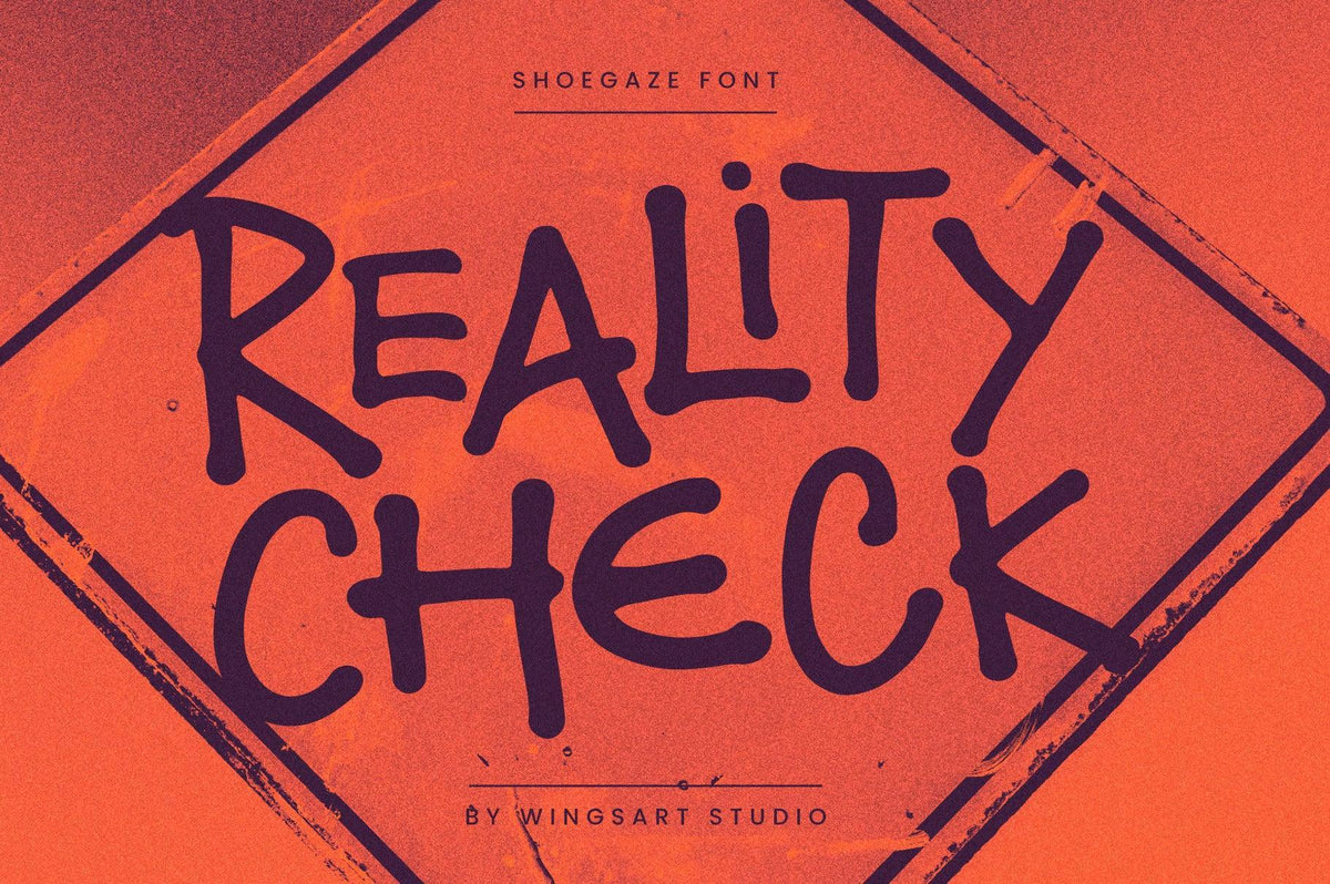 Shoegaze: 1990s Handwriting Font by Wingsart Studio