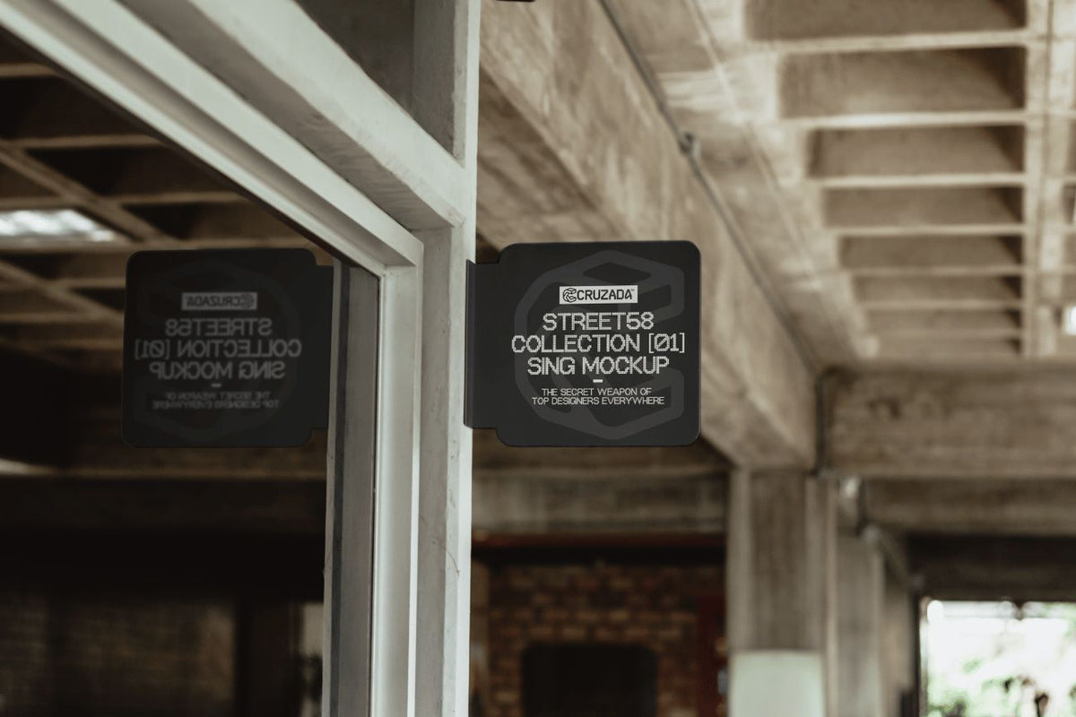 Sign on Curtain Wall Mockup by Cruzada Supply