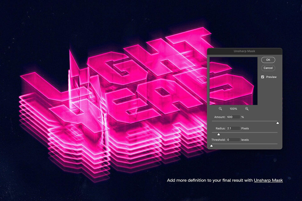 Signal Neon Distortion Effect by Divided.co