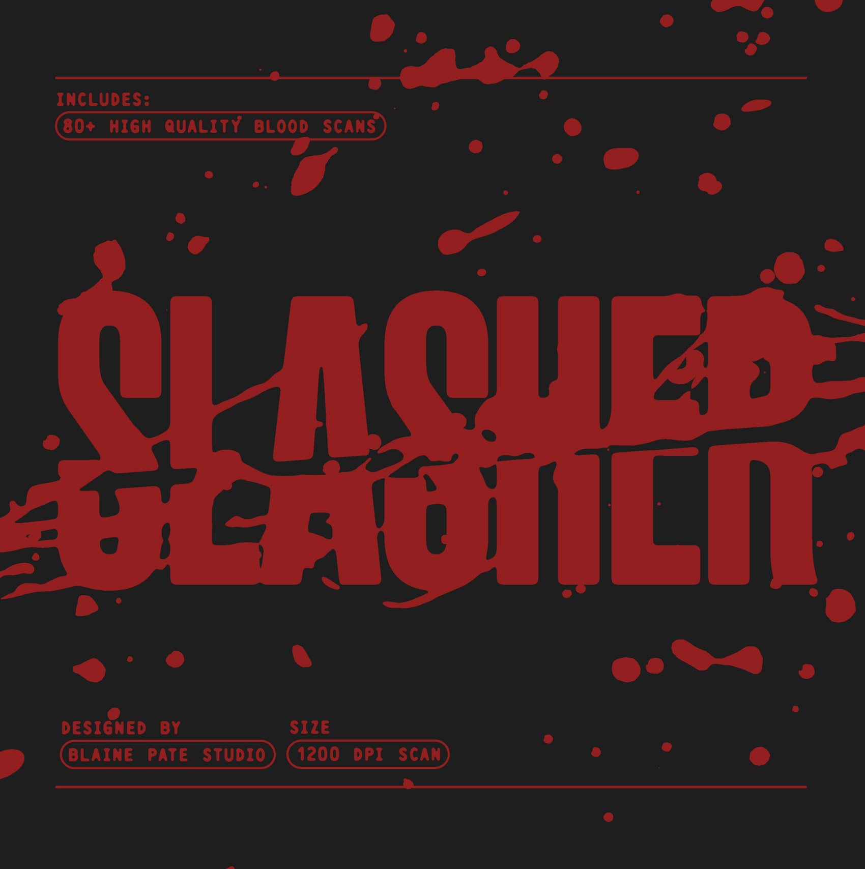 Slasher Blood Scans by Blaine Pate Studio