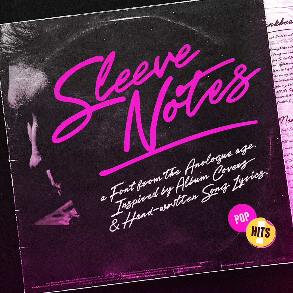 Sleeve Notes: A Font from the Vinyl Age by Wingsart Studio
