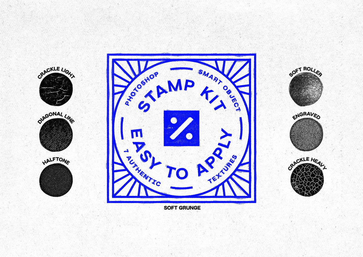 Stamp Kit (7 Ink Textures) by Divided.co