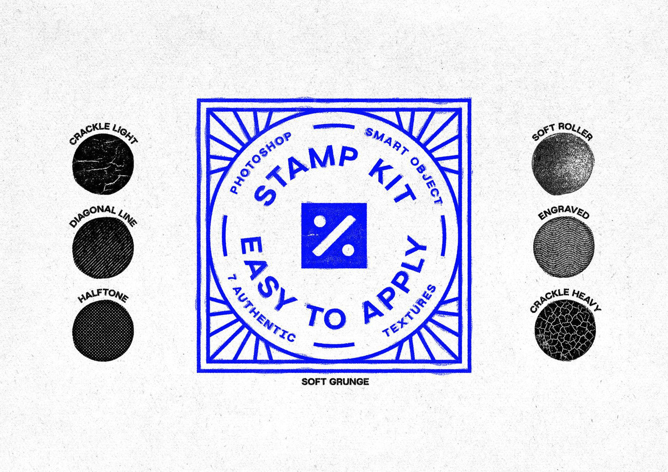 Stamp Kit (7 Ink Textures) by Divided.co