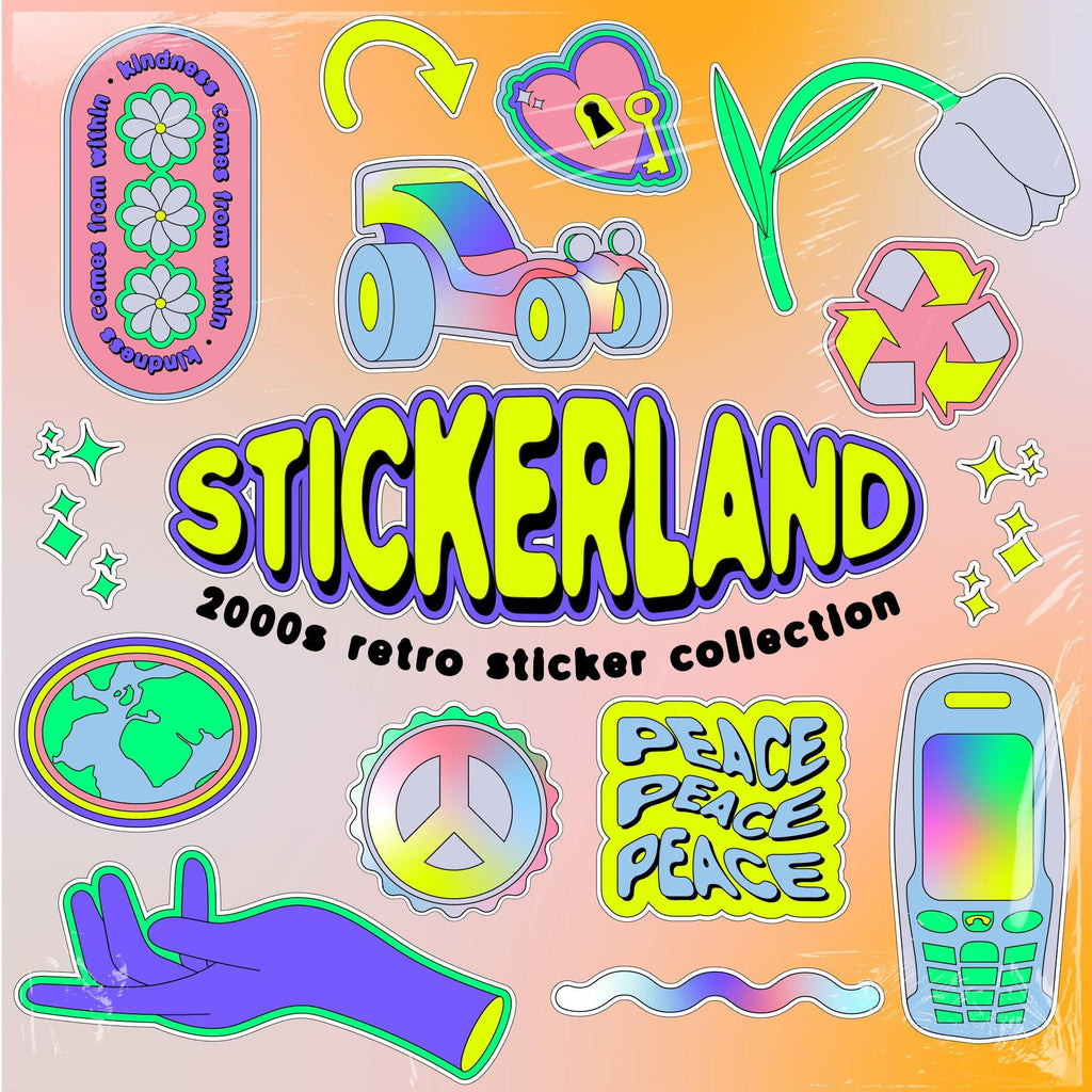 STICKERLAND 2000s Vector Set by angelainthefields