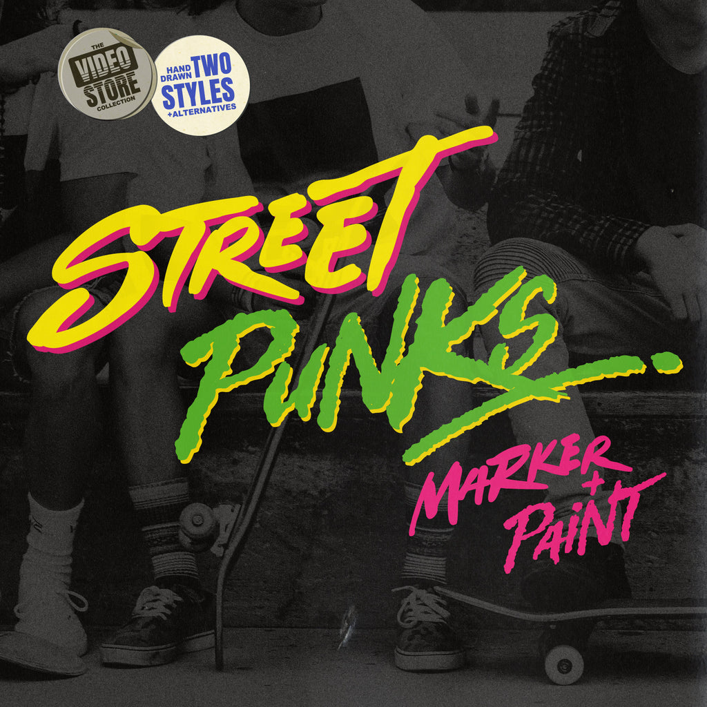 Street Punks: Graffiti Inspired Marker Pen and Paint Brush Font by ...