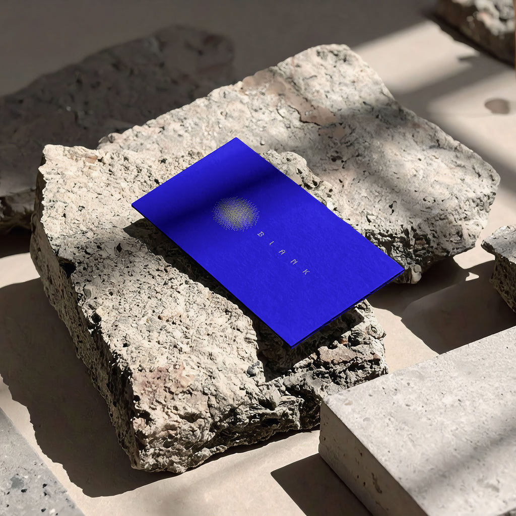 Sunlit Minimalist Stone Card Mockup by Blank Studio