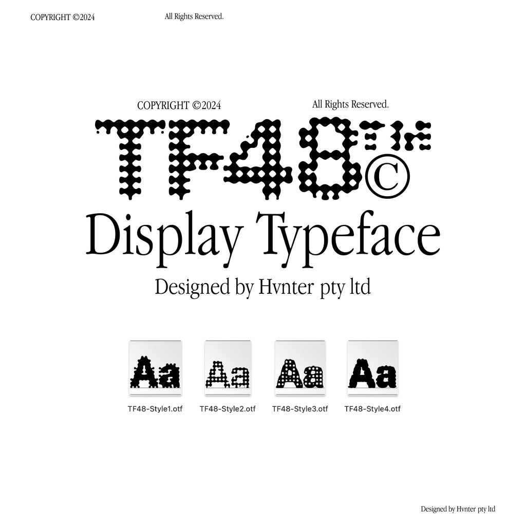 TF48 Typeface by HVNTER