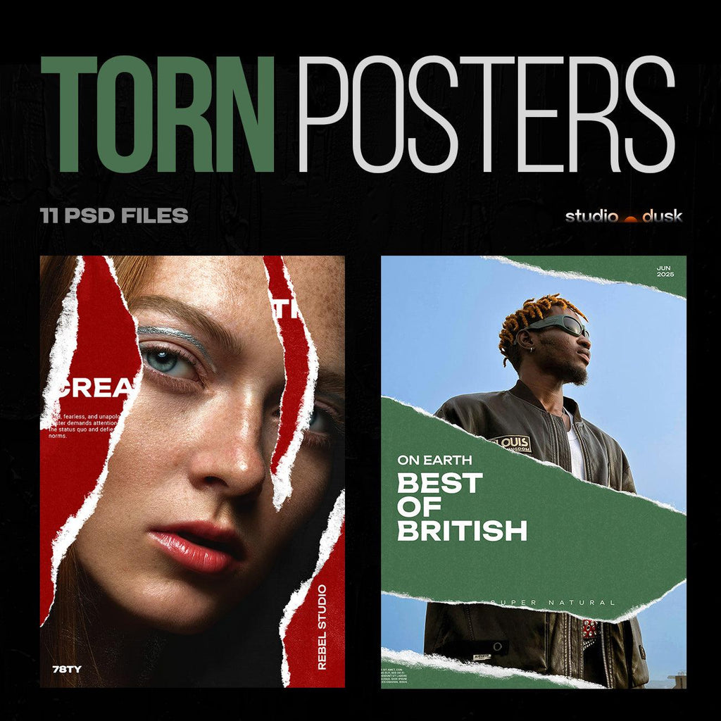 Torn Poster Templates by Studio Dusk