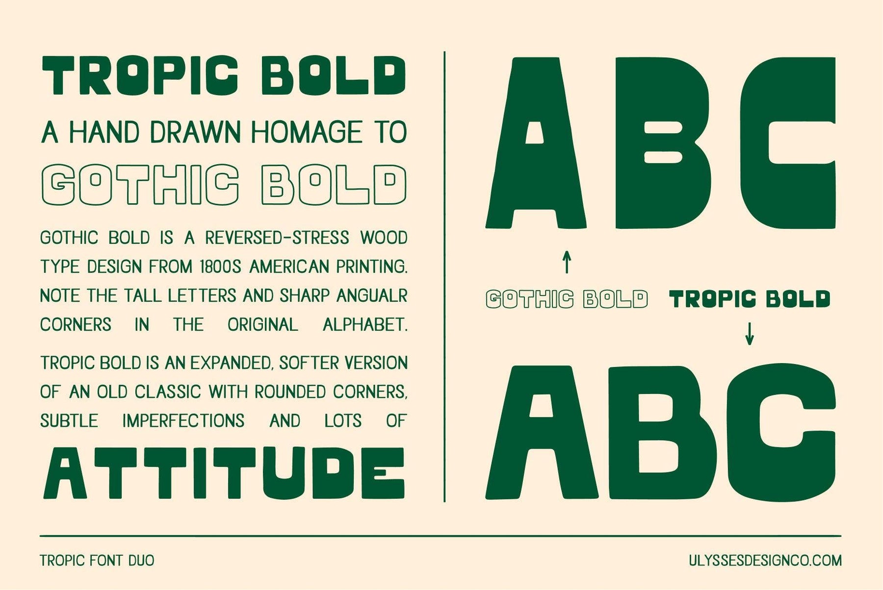Tropic Font Duo by Ulysses Design Co
