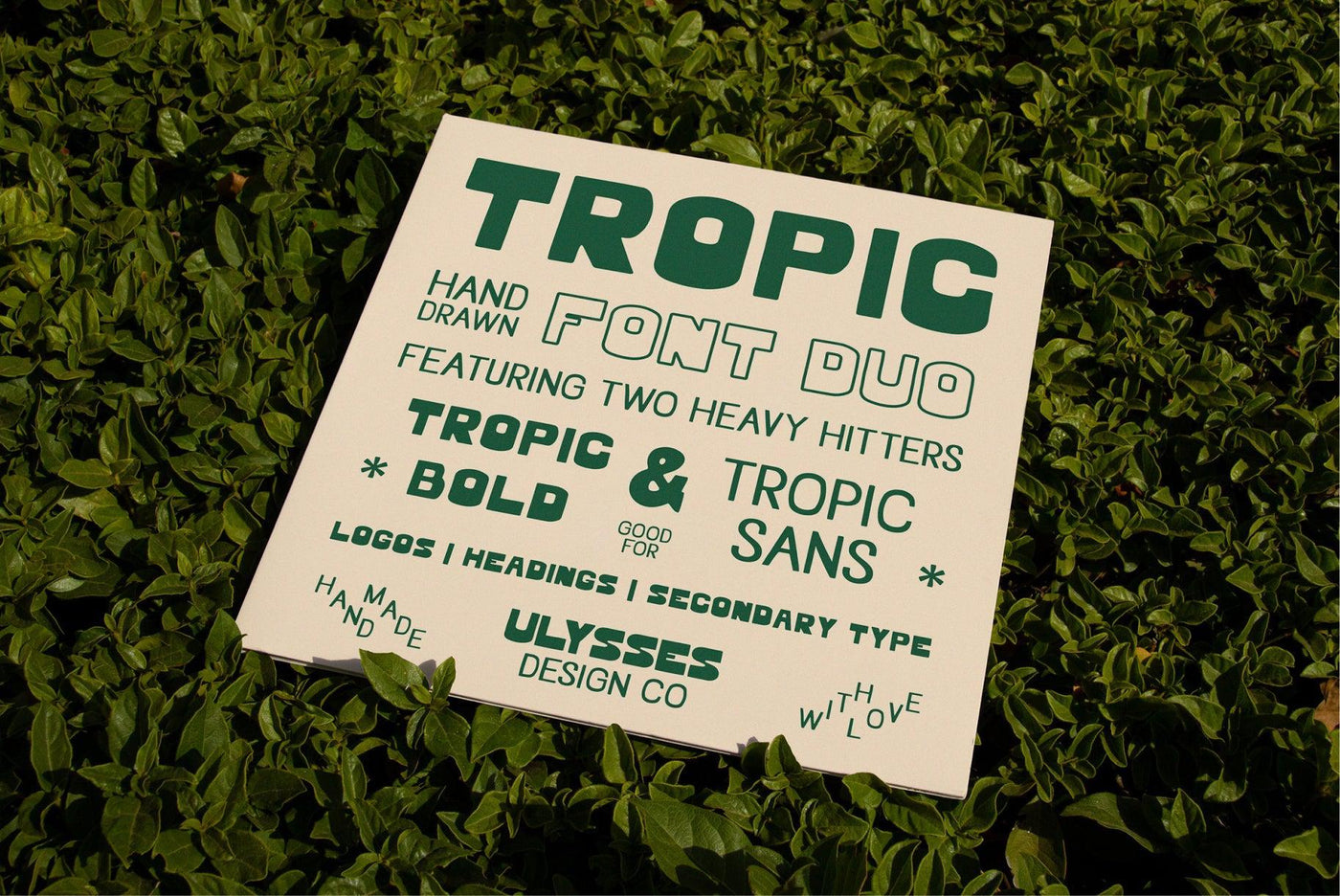 Tropic Font Duo by Ulysses Design Co