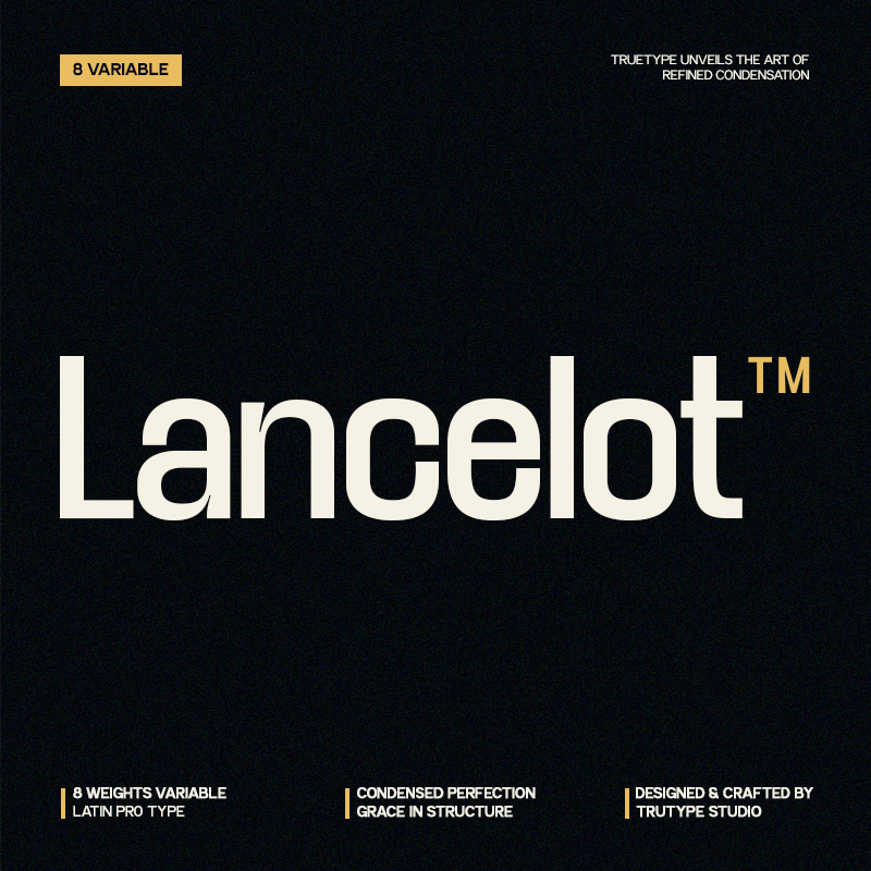 TRT Lancelot Condensed Font Family by True Type Lab