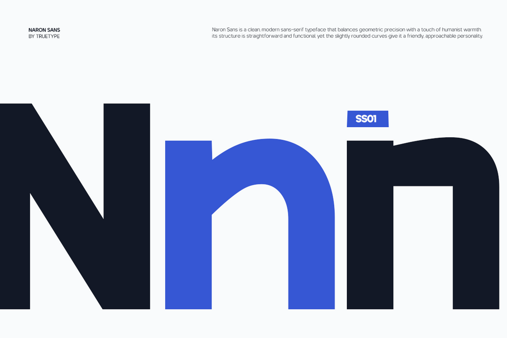 TRT Naron – Semi-Grotesque Sans Font Family by True Type Lab