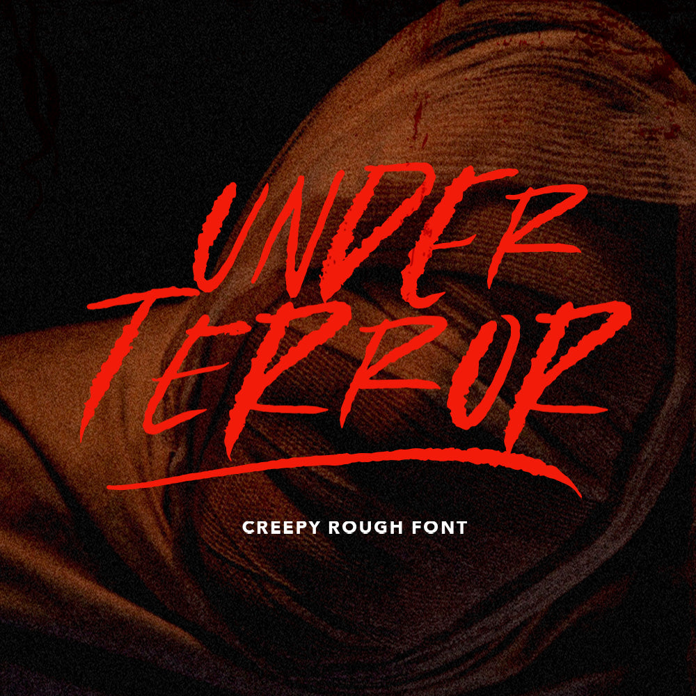 Under Terror - Creepy Rough Font by Sarid Ezra