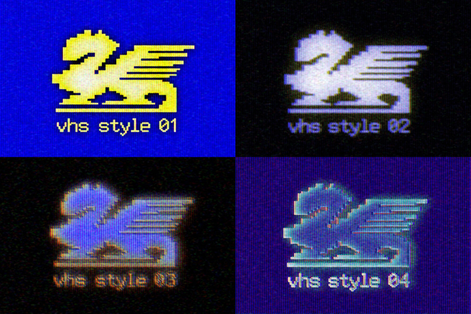 VHS Tape Text & Logo Effect by Pixelbuddha