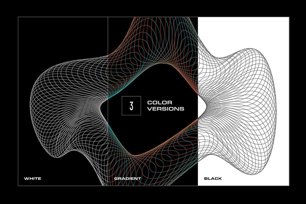 Wave Lines - 100 Vector Shapes by Designessense