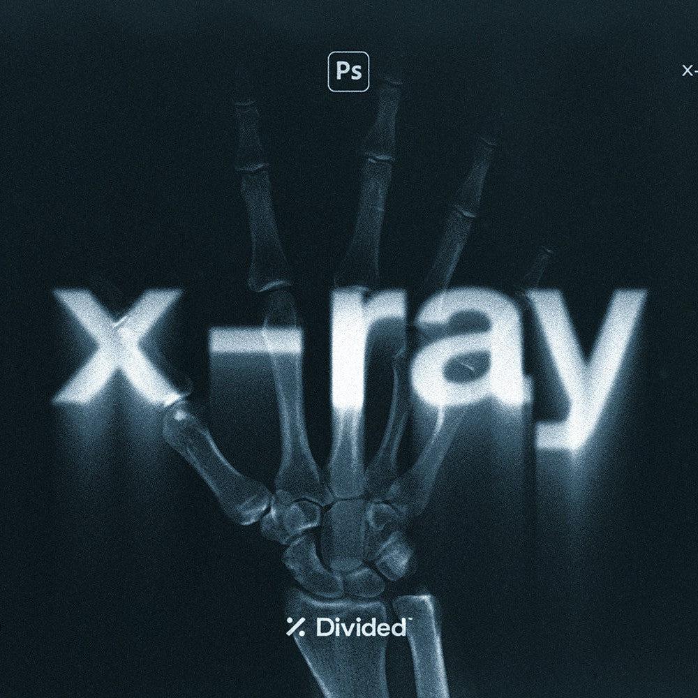 X-Ray Text Distortion by Divided.co