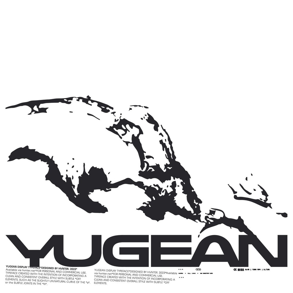 YUGEAN Typeface by HVNTER