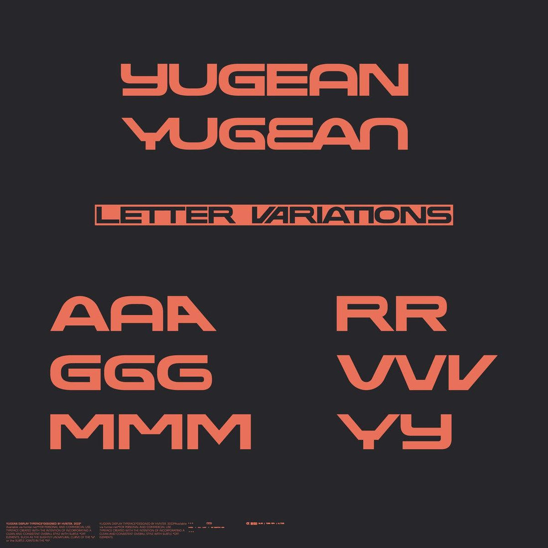 YUGEAN Typeface by HVNTER