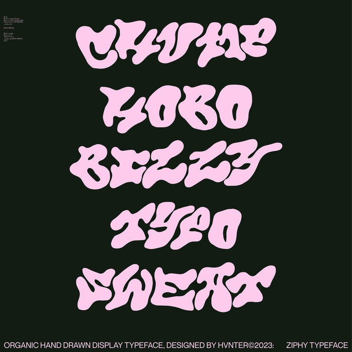 ZIPHY Typeface by HVNTER