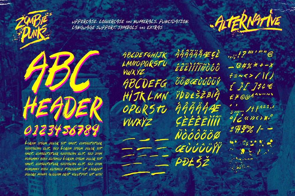 Zombie Punks: Retro 80s Horror Font by Wingsart Studio